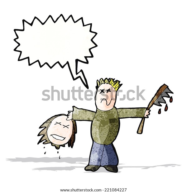 Childs Drawing Murderer Stock Vector (Royalty Free) 221084227 ...