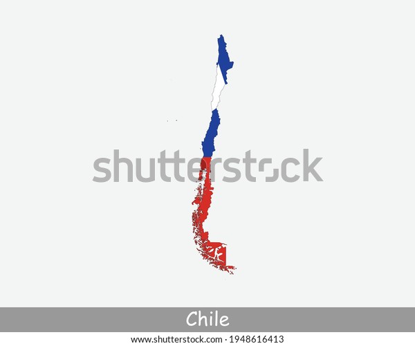 Chile Map Flag Map Chile Chilean: เวกเตอร์สต็อก (ปลอดค่าลิขสิทธิ์ ...