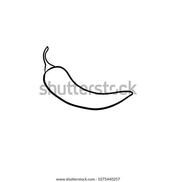 4,543 Chilli Outline Images, Stock Photos & Vectors | Shutterstock