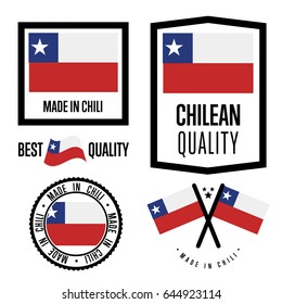 Made Chile Vector Badge Stock Vector (Royalty Free) 1753368743
