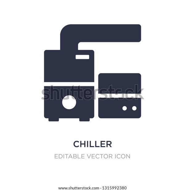 Chiller Icon On White Background Simple Stock Vector (Royalty Free ...