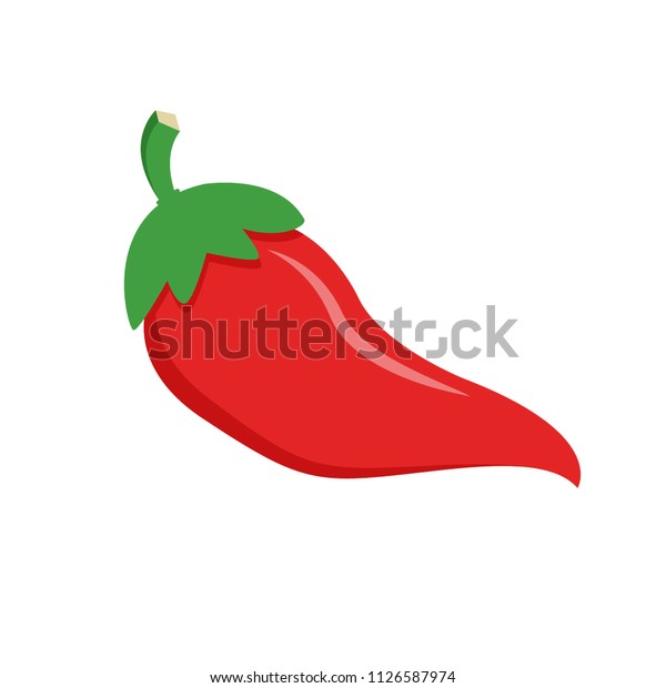 Stock vektor „Chilli Cartoon Vector Free Space Text“ (bez autorských ...