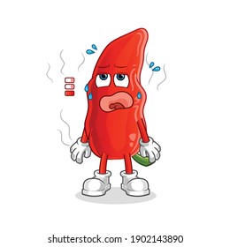 Chilli Fart Jumping Illustration Character Vector Stock Vector (Royalty ...