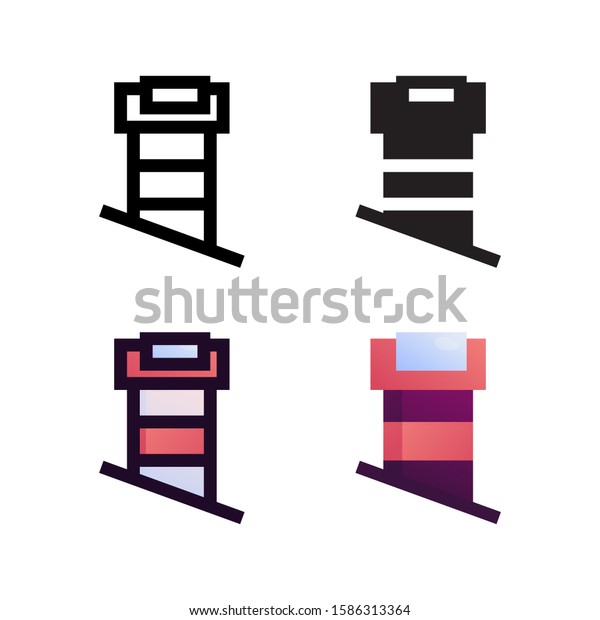 Chimney Logo Icon Design Four Style Stock Vector (Royalty Free) 1586313364