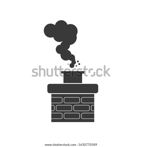 Chimney Smoke Icon Chimney Sweep Concept Stock Vector (Royalty Free ...