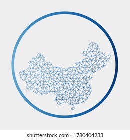 China Icon Network Map Country Round Stock Vector (Royalty Free ...