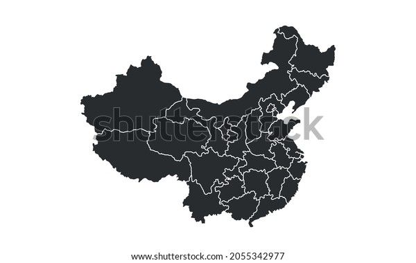 China Map Background Regions China Map Stock Vector (Royalty Free ...
