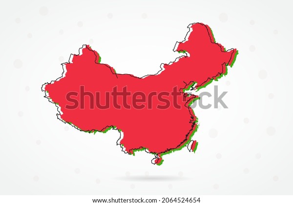 China Map World Map International Vector Stock Vector (Royalty Free ...