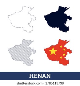 Anhui China Map Chinese National Flag Stock Vector (Royalty Free) 684418243