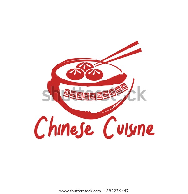 Chinese Cuisine Logo Chinese Restaurant Vector: เวกเตอร์สต็อก (ปลอดค่า ...