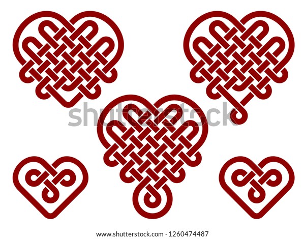 Chinese Knots Form Heart Vector: vector de stock (libre de regalías ...