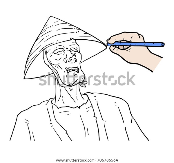 Chinese Man Illustration Stock Vector (Royalty Free) 706786564 ...