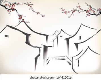 811 Chinese painting bridge Images, Stock Photos & Vectors | Shutterstock