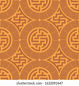 Chinese Pattern Seamless Texture Fabric Tile Stock Vector (Royalty Free ...