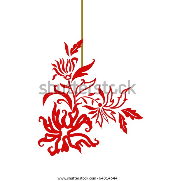 Chinese Red Papercut Stock Vector (Royalty Free) 64814644 | Shutterstock