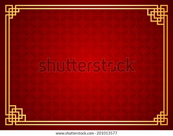 Chinese Traditional Template On Seamless Pattern Stock Vector (Royalty ...