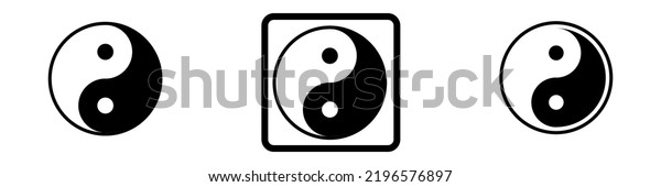Chinese Yin Yang Symbol Isolated Vector Stock Vector (Royalty Free ...