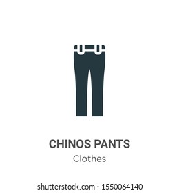 Chinos Pants Vector Icon On White Stock Vector (Royalty Free ...
