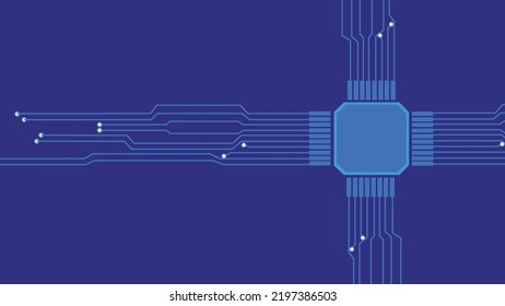 Chips Processors Graphics Design Technology On Stock Vector (Royalty ...