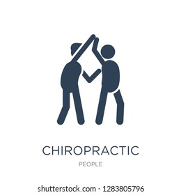 Chiropractic Icon Vector On White Background Stock Vector (Royalty Free ...