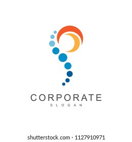 Chiropractic Logo Letter P Logo Stock Vector (Royalty Free) 1127910971 ...