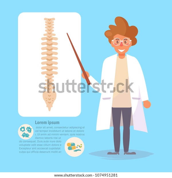 Chiropractor Vector Cartoon Isolated Art On Stock Vector (Royalty Free ...