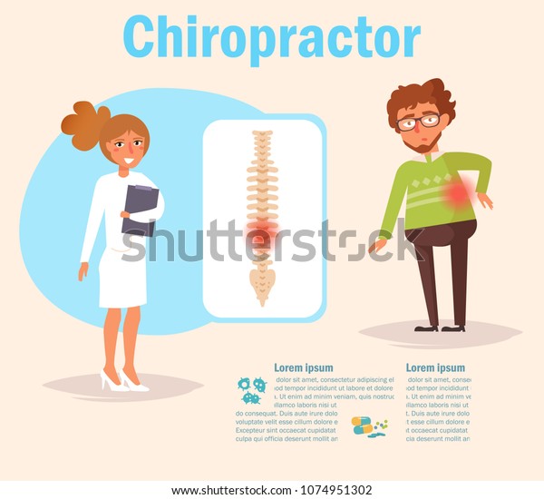 Chiropractor Vector Cartoon Isolated Art On Stock Vector (Royalty Free ...