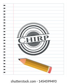Chirp Pencil Draw Vector Illustration Detailed Stock Vector (Royalty ...