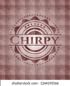 Chirpy Red Seamless Emblem Geometric Pattern Stock Vector (Royalty Free ...