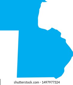 Chisago County Map State Minnesota Stock Vector (Royalty Free ...
