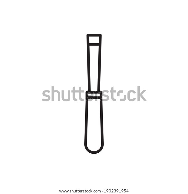 Chisel Outline Icon Chisel Line Art Stock Vector (Royalty Free ...