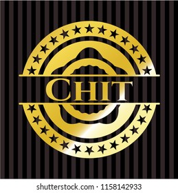 Chit Golden Emblem Stock Vector (Royalty Free) 1158142933 | Shutterstock