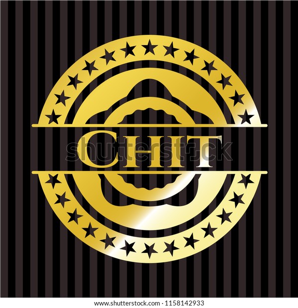 Chit Golden Emblem Stock Vector (Royalty Free) 1158142933 | Shutterstock