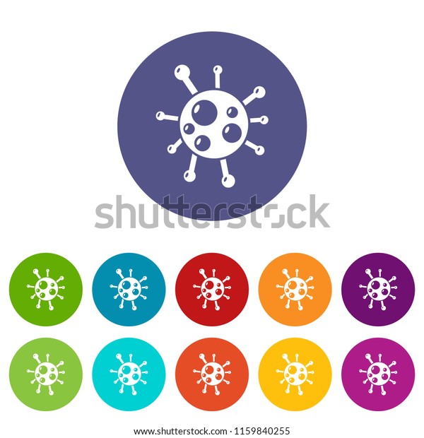 Chlamydia Virus Icons Color Set Vector Stock Vector (Royalty Free ...