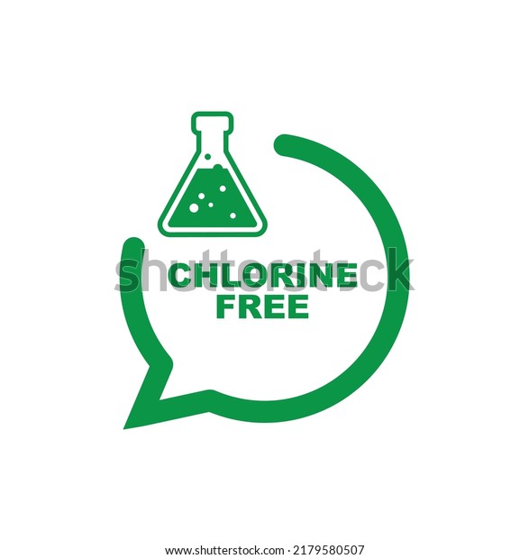 Chlorine Free Icon On White Background Stock Vector (Royalty Free ...