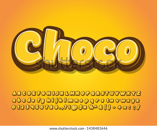 Choco Sticker Design Snack Brand Modern Stock Vector (Royalty Free ...