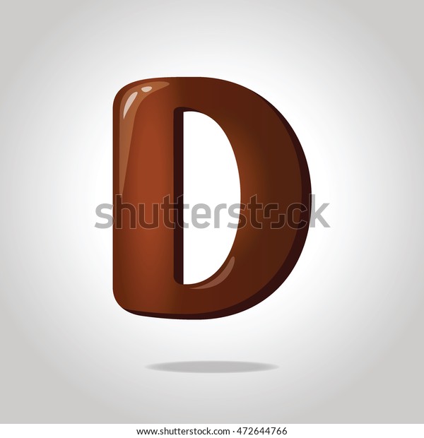 Chocolate Alphabet Letter D Stock Vector (Royalty Free) 472644766 ...