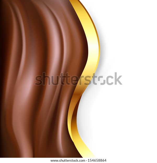 Chocolate Background Gold Stock Vector (Royalty Free) 154658864