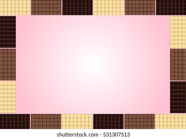 Chocolate Background Pink Stock Vector (Royalty Free) 531307513 ...
