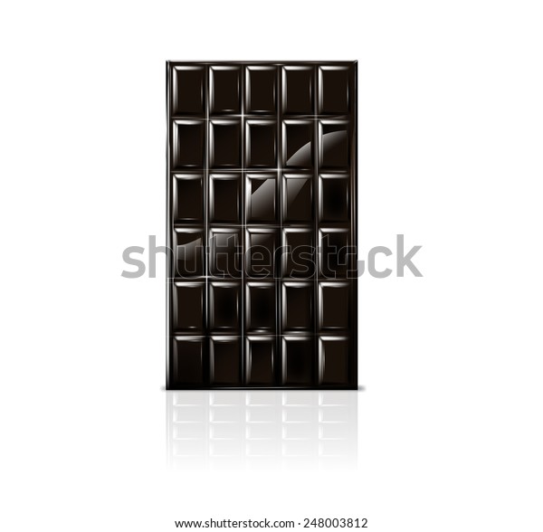 Chocolate Bar Vector Illustration Isolated On Stock Vector (Royalty ...