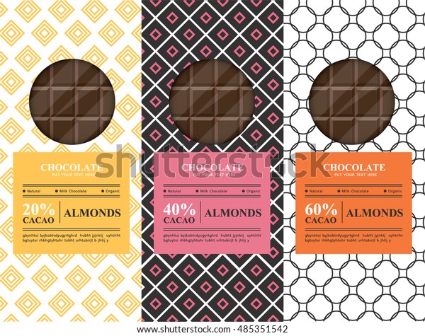 Chocolate Bar Vector Set Design Elements Stock Vector (Royalty Free ...
