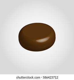Chocolate Circle Vector Illustration Stock Vector (Royalty Free ...