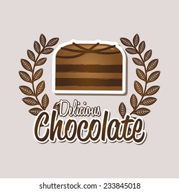 Chocolate Design Vector Illustration Stock Vector (Royalty Free ...