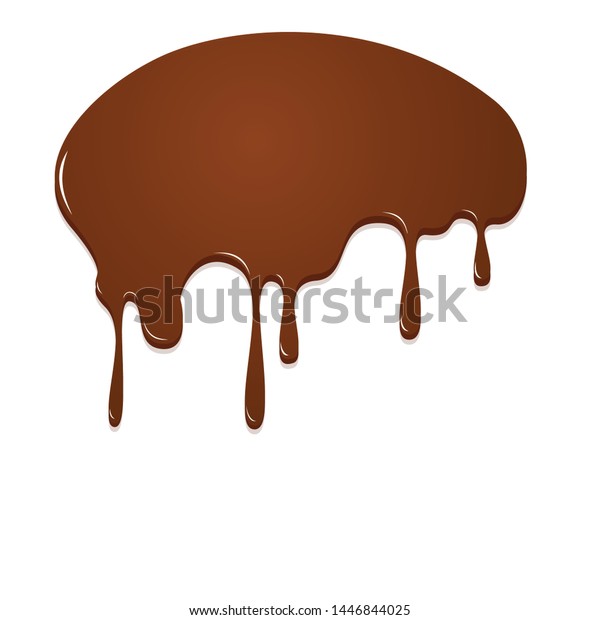 Chocolate Dripping Vector Illustration Isolated On Stock Vector ...