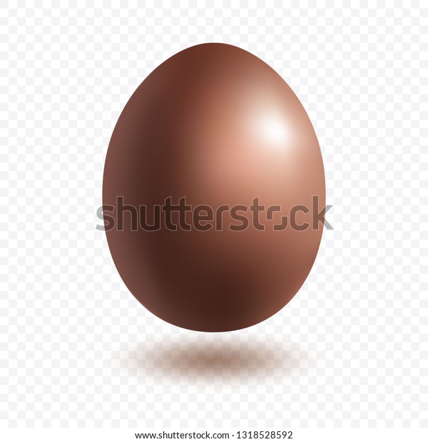 Chocolate Egg Shadow Isolated On Transparent Stock Vector (Royalty Free ...