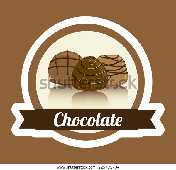 Chocolate Graphic Design Vector Illustration Stock Vector (Royalty Free ...