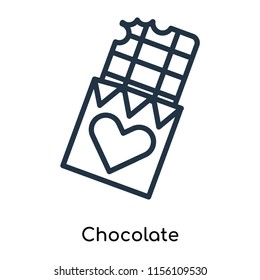 Chocolate Icon Vector Isolated On White Stock Vector (Royalty Free ...