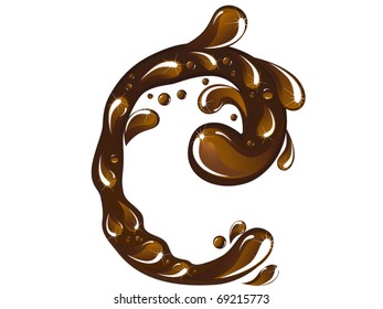 Chocolate Letter C Stock Vector (Royalty Free) 69215773 | Shutterstock