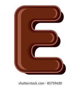 Chocolate letter e Images, Stock Photos & Vectors | Shutterstock