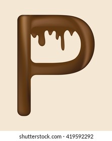 Chocolate Letter Hvector Chocolate Alphabet Stock Vector (Royalty Free ...